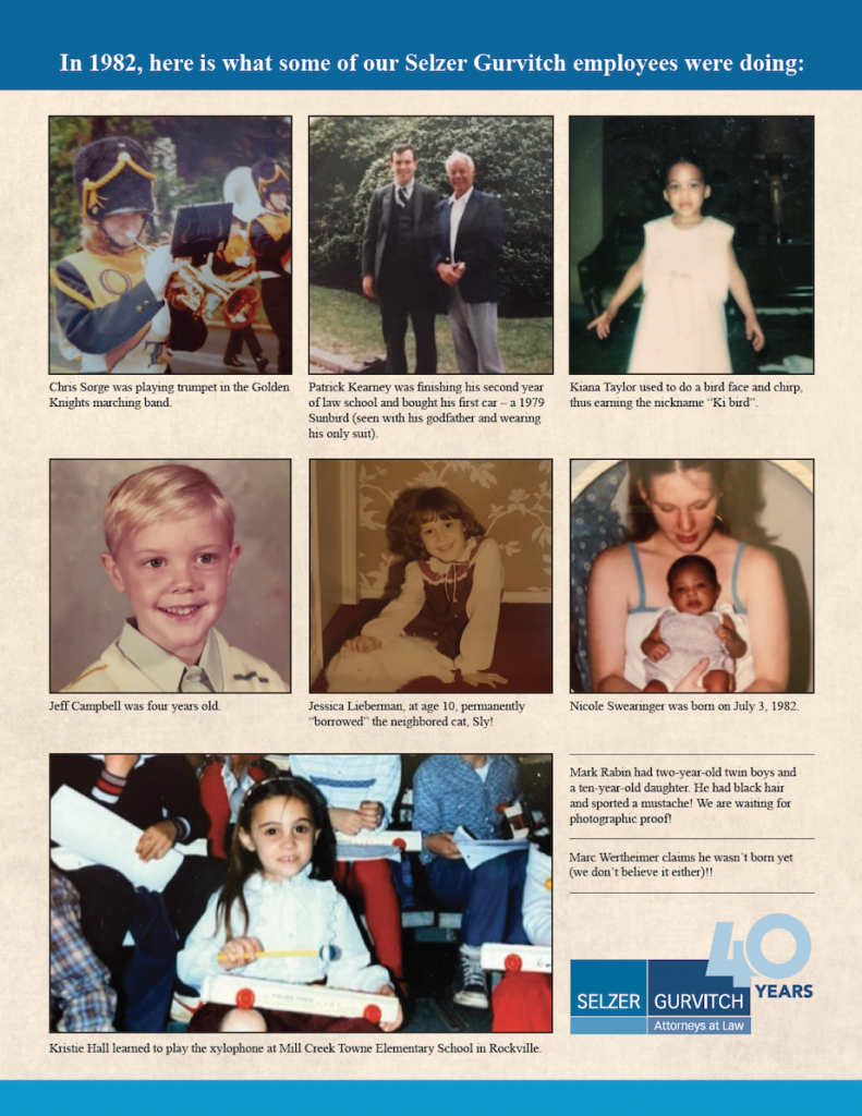 Selzer Gurvitch Celebrates 40 Years - Selzer Gurvitch Rabin Wertheimer ...